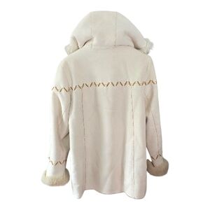Jessica | Jackets & Coats | Jessica Cream Winter Coat With Faux Fur ...